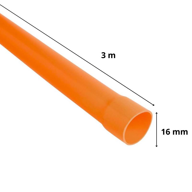TUBO CONDUIT PVC 16MM 3 MTS - Electricenter