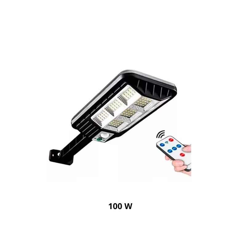 LUMINARIA SOLAR 100W 6000K CT REMOTO - Electricenter